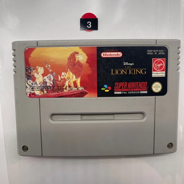 DISNEY THE LION King Super Nintendo SNES Game Cartridge PAL r3 EUR 26 ...