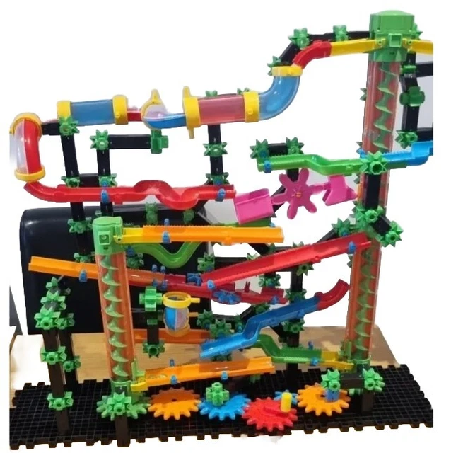 TECHNO GEARS MARBLE Mania Xcelerator Set Marble Run Science Learning 8 ...