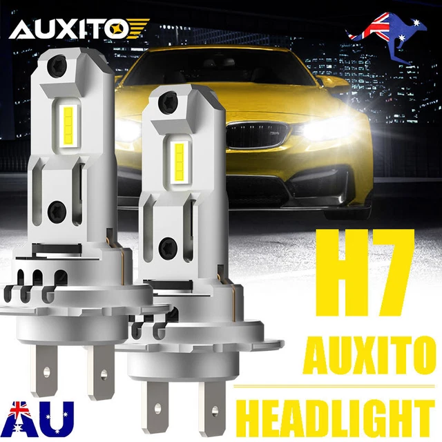 2XH7 H3 HEADLIGHT White Canbus 6500k For Toyota Holden LED Bulbs Globes ...