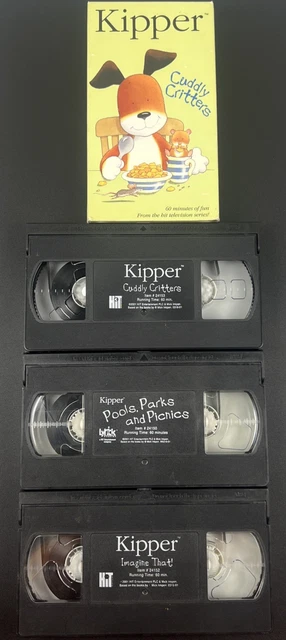 KIPPER VHS LOT 3 Tapes: Cuddly Critters, Pools Parks & Picnics, Imagine ...