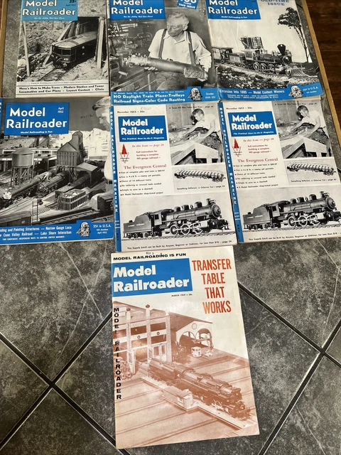 VTG MODEL RAILROADER Train Magazine Lots of 7 1940’s-1950’s £16.44 ...