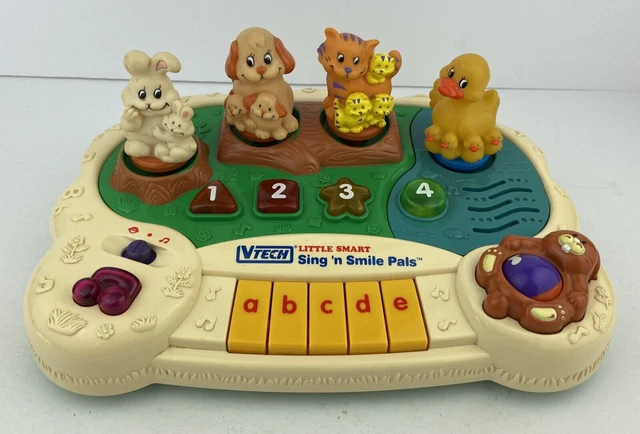 VTECH LITTLE SMART Sing 'n Smile Pals Musical Interactive Toy Vintage ...