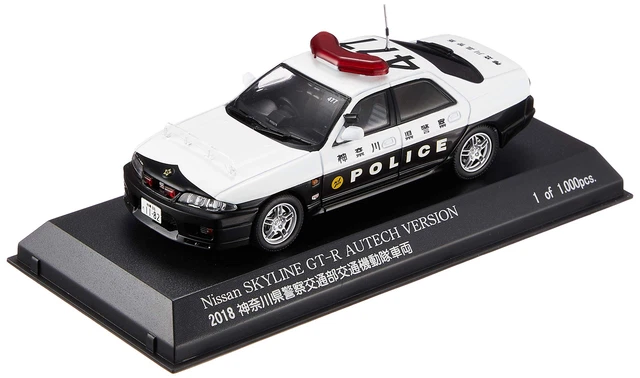 RAI S 1/43 Nissan Skyline GT-R AUTECH VERSION 2018 Kanagawa police ...