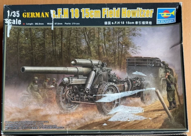 TRUMPETER 1:35 GERMAN s.F.H 18 15cm Field Howitzer #02304 £31.99 ...