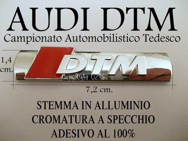 STEMMA BADGE AUDI DTM A3 A4 TT S S-LINE S3 S4 8E0853601A Fregio Logo Emblema LUC EUR 11,50 ...