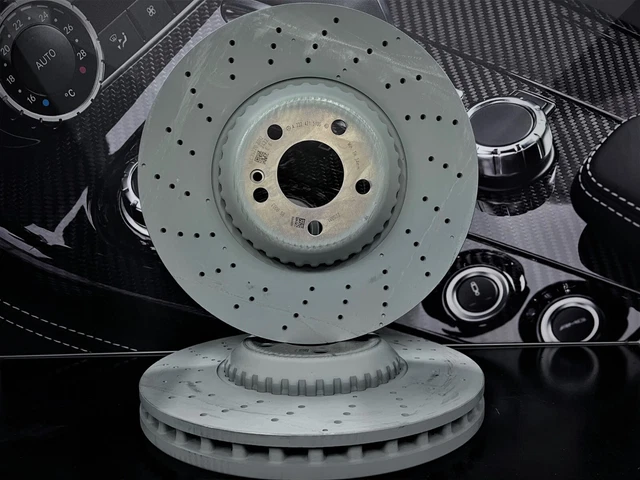 GENUINE MERCEDES-BENZ W222 S-Class FRONT AMG Brake Discs X2 A2224215100 ...