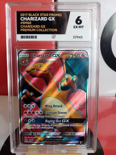 CHARIZARD GX SM60 - Full Art - Black Star Promo - Ace 6 Graded Pokemon ...