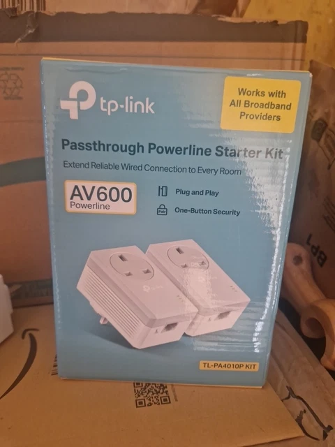 TP-LINK TL-PA4010P AV600 Powerline Adapter Kit 600 Mbps £5.00 - PicClick UK
