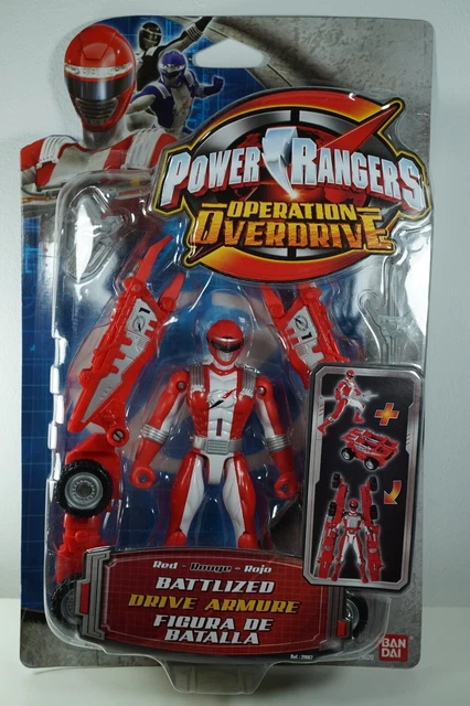 POWER RANGERS OPERATION Overdrive RED RANGER Figure Battlized Buggy ...