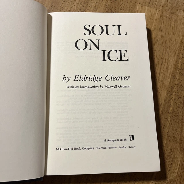 SOUL ON ICE by Eldridge Cleaver - 1968 First 1st Edition, 5th Printing ...