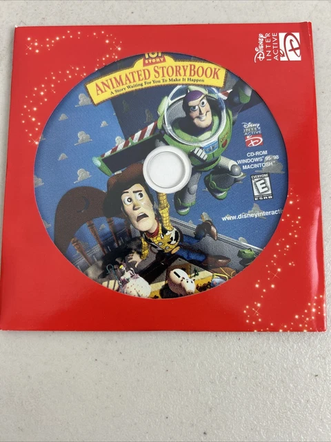 DISNEY'S TOY STORY Animated StoryBook (Windows/Mac, 1996) PIXAR CD-ROM ...