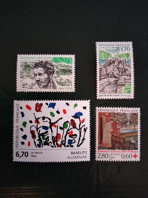 TIMBRES DE FRANCE, Neufs**,N2905/2913/2914/2915a, Année 1994 EUR 2,30 ...