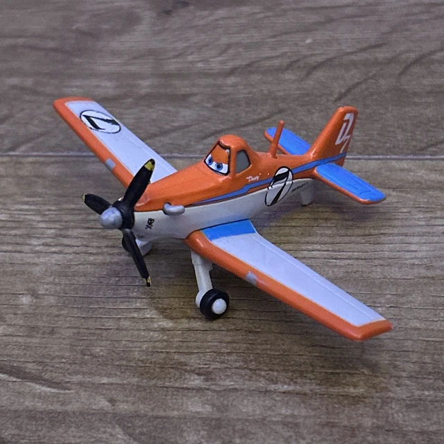 DISNEY PIXAR PLANES Racing Dusty Crophopper with scale 1:55 Mattel ...