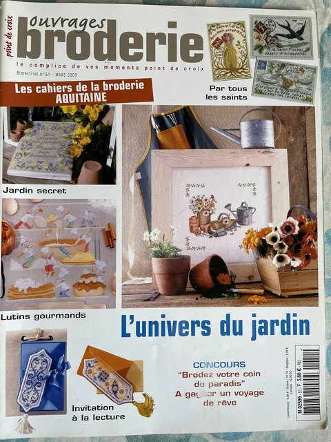 MAGAZINE OUVRAGES BRODERIE Point De Croix n° 51 mars 2003 EUR 5,00 ...