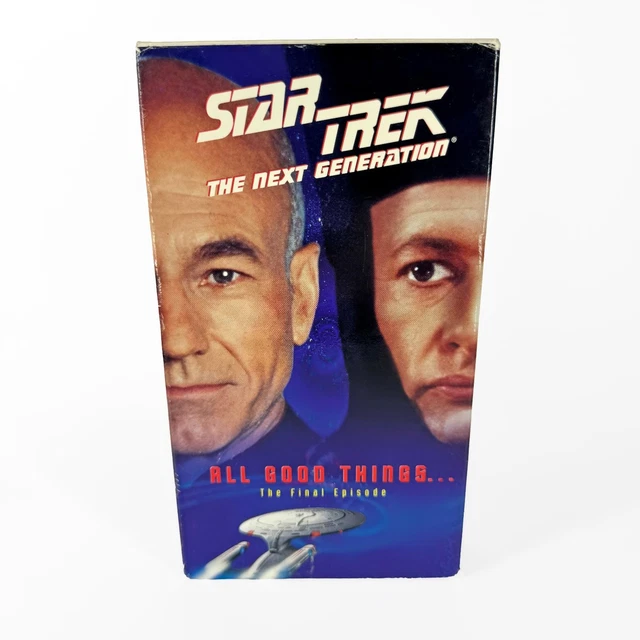 STAR TREK NEXT Generation All Good Things VHS 1994 Sci-Fi Final Episode ...