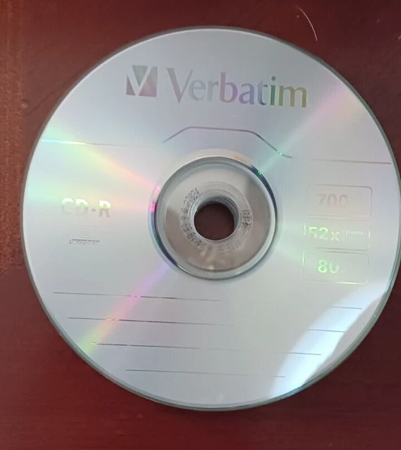 14 VERBATIM BRAND Blank 52X Cd-R 700Mb 80 Min Recordable Media Disc New ...