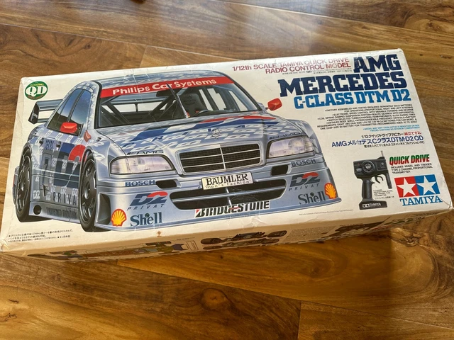 1995 46019 TAMIYA Quick Drive Mercedes AMG C-Class DTM D2 1:12 Scale RC ...