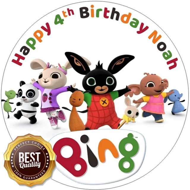 BING EDIBLE CAKE Topper Personalized Icing Sheet or Wafer Paper £7.49 ...