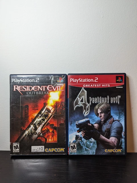 RESIDENT EVIL: OUTBREAK PS2 and Resident Evil 4 Game Bundle $46.00 ...