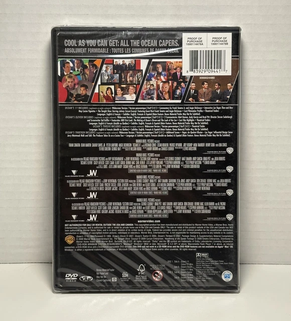 4 FILM FAVORITES: Ocean’s Collection (DVD) Ocean's 11, 12, and 13 NEW ...