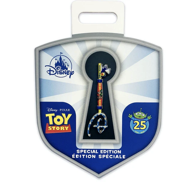 DISNEY TOY STORY 25th Anniversary Pin Key Collectible Special Edition ...