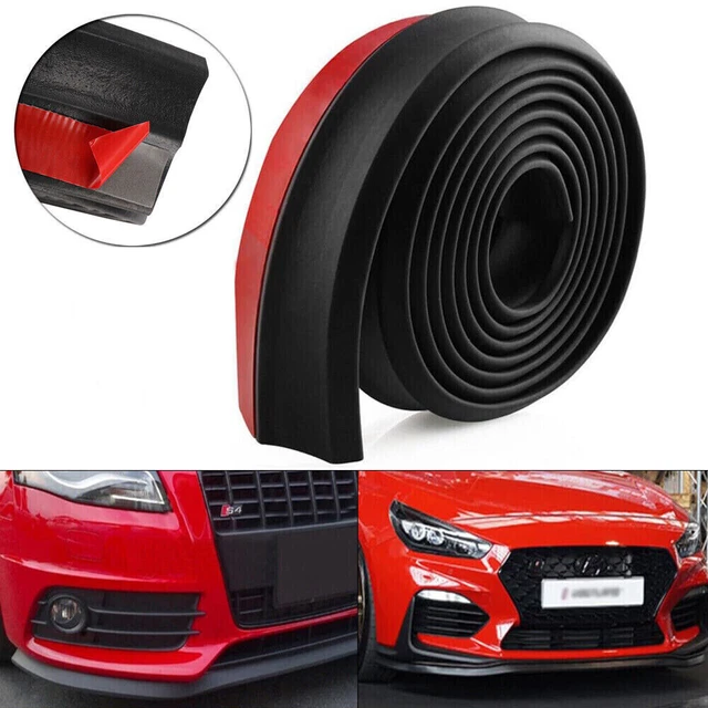 2.5M FRONT BUMPER Lip Skirt Protector Rubber Splitter Body Spoiler ...