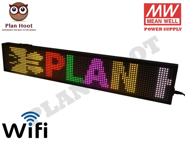 40&X8& LED SCROLLING Sign - Wifi Rgb 7 Colors For Outdoor And Indoor ...