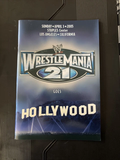 *RARE AF* WWE WrestleMania 21 Programme Officiel John Cena Triple H ...