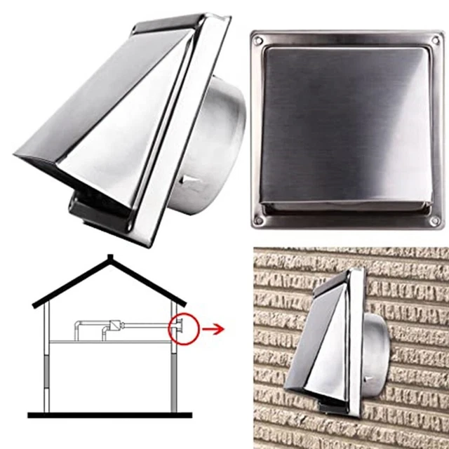 100MM/ WALL AIR Vent Extract Valve Grille Ducting Cover Ventilation ...