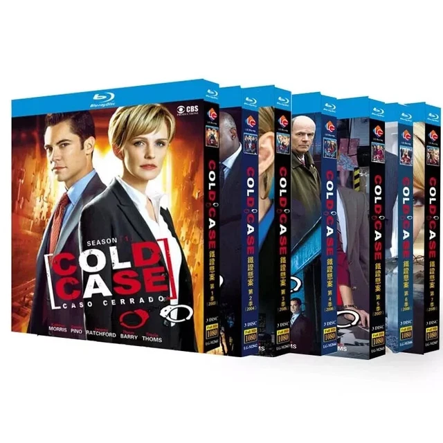 COLD CASE COMPLETE TV Series Season 1-7 21 Discs BD Box Set Collection ...
