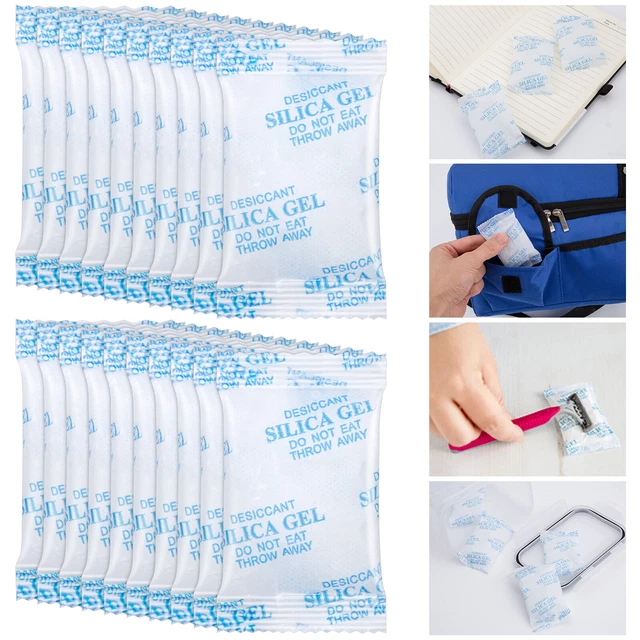 SILICA GEL BAGS Desiccant Pouches 1-100g Sachets Anti Damp Packets Food ...