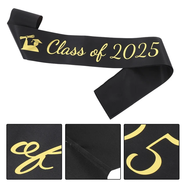 GRADUATION SASH FOR Class of 2025 Party Sash Graduation Belt for ...