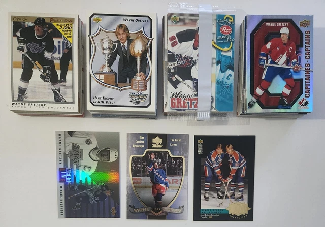 LOT OF 173 Different Wayne Gretzky Hockey Cards Oilers Kings Inserts ...
