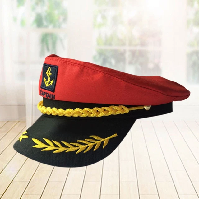 KIDS RED CAPTAIN hat Beautiful Stylish Sea Captain's Hat $22.98 ...