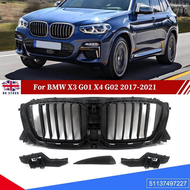 FOR BMW X3 G01 X4 G02 2017-2021 Front Bumper Radiator Grill Shutter ...