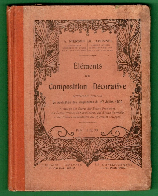 ELÉMENTS DE COMPOSITION Décorative, Dessins Frise Cercle Pierson ...