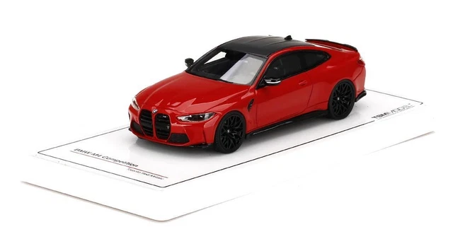 1:43 TRUESCALE BMW M4 Competition (G82) Toronto Red Metallic TSM430570 ...
