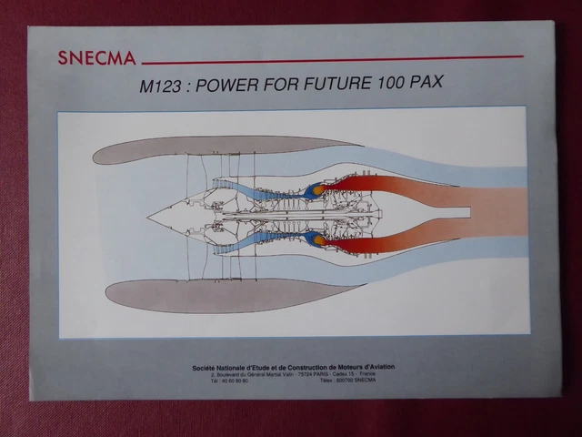 DOCUMENT PUB SNECMA M123 Aircraft Engine Airbus A400M Fla EUR 10,00 - PicClick FR
