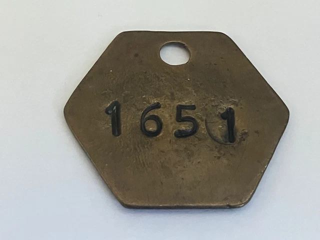 ORIGINAL N.C.B COVENTRY Colliery Pit Pay Check Token Tally 1651 £52.18 ...