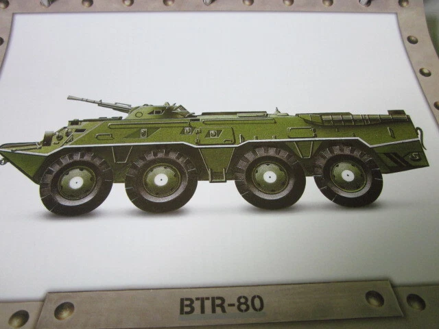 RADPANZER TYPENBLATT BTR 80 UDSSR 1984 Schützenpanzer EUR 4,90 ...