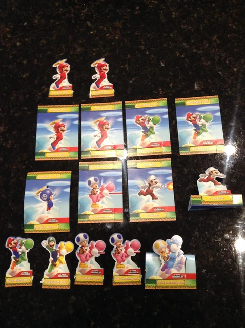 SUPER MARIO BROS. Wii Pop-Up Standees cards lot of 15 $9.00 - PicClick