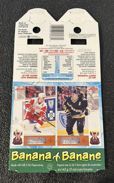 JELL-O PUDDING SERGEI Fedorov / Ron Francis Trophy Winners 1996 NHL ...