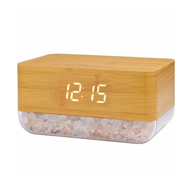 VIBES BAMBOO SUNRISE Alarm Clock With Wireless qi Charging £35.99 ...