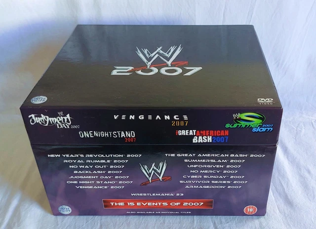 WWE PPV COLLECTION 2007 Boxset - Complete with all DVDs! - VERY RARE ...