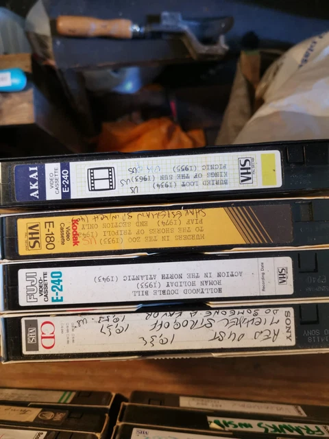 VHS VIDEO TAPES large selection 100's many rare plus blanks with ...
