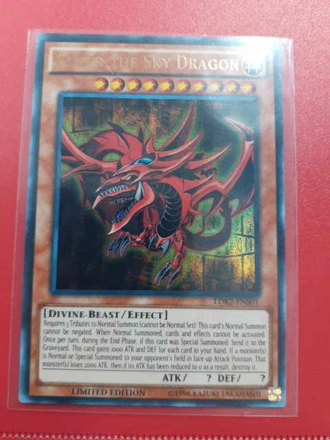YUGIOH! LP SLIFER the Sky Dragon - LDK2-ENS01 - Ultra Rare - Limited ...
