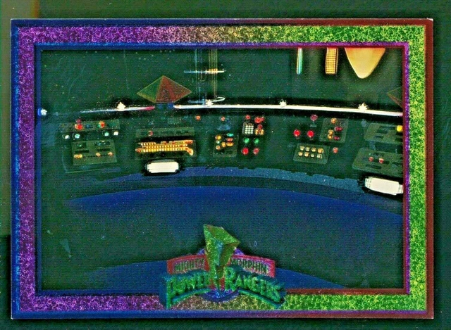 1994 MIGHTY MORPHIN Power Rangers The Command Center Power FOIL série 1 ...