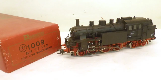 RIVAROSSI H0 1009 Tenderlok BR 77 122 DB schwarz, für Märklin/AC D57 ...