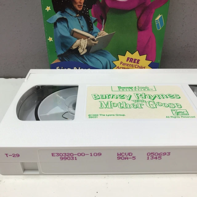 BARNEY & FRIENDS Rhymes Mother Goose VHS Video Tape BUY 2 GET 1 FREE ...