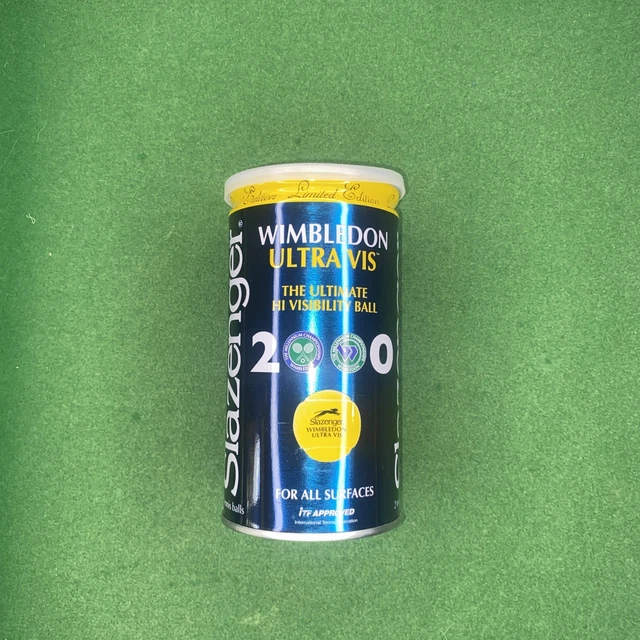 SLAZENGER WIMBLEDON ULTRA Vis Limited Edition 2 x Tennis Balls ...